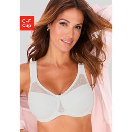 Nuance by Lascana Minimizer-BH mit B&uuml;gel und transparentem T&uuml;ll im Obercup &ndash; ideal f&uuml;r gro&szlig;e Gr&ouml;&szlig;en beige 105, Cup C Minimizer-BH