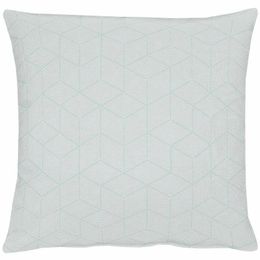 Apelt Dekokissen &raquo;7901 Uni Fleck&laquo; Kissenh&uuml;lle ohne F&uuml;llung, 1 St&uuml;ck blau Kunstfaser, Polyester B/L: 40cm x 40cm, 1 Stk.
