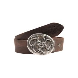 Rettungsring G&uuml;rtel Damen Lederg&uuml;rtel braun 110