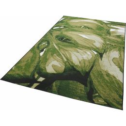 Tom Tailor HOME Teppich &raquo;Garden Palm&laquo; rechteckig 3 mm H&ouml;he Flachgewebe, In- und Outdoor geeignet, Wohnzimmer gr&uuml;n Kunstfaser B : 70cm 1 Stk., 3mm, L: 