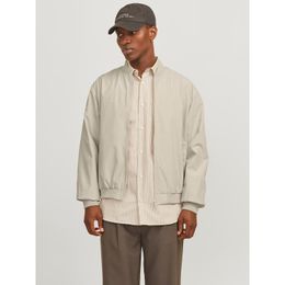 Jack & Jones Jack & Jones Herren Bomberjacke &raquo;JJECHARGE BOMBER JACKET NOOS&laquo; ohne Kapuze mit Rippb&uuml;ndchen gelb L