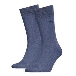 Puma Herren Puma Socken &raquo;Puma MEN CLASSIC SOCK 2P&laquo; Set, 2 Paar, 2 Paar tlg. mit modischem Branding blau 47-49