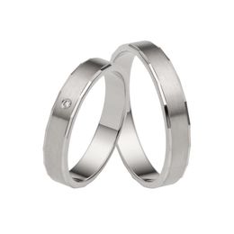 Firetti Unisex Trauring &raquo;Schmuck Geschenk Gold 375 Hochzeit Ehering "LIEBE"&laquo; Made in Germany, wahlweise mit oder ohne Brillant wei&szlig; 68, ohne Brillant,