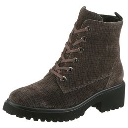 Waldl&auml;ufer Waldl&auml;ufer Damen Schn&uuml;rstiefelette &raquo;H-LUISE&laquo; Schn&uuml;rboots, Profilsohle, Blockabsatz, in Komfortweite H (= sehr weit) gr&uuml;n 5 (38)