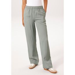Aniston Casual Damen Aniston CASUAL Schlupfhose in trendiger Twill-Qualit&auml;t gr&uuml;n 38, N-Gr
