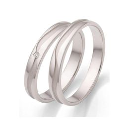 Firetti Unisex Trauring &raquo;Schmuck Geschenk Hochzeit Ehering "LIEBE"&laquo; wahlweise mit oder ohne Zirkonia (synth.) silber 53,mit Zirkonia, Silber 925 (