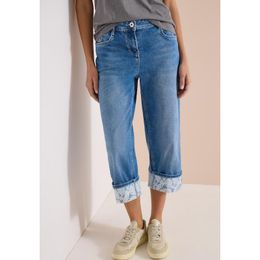 Cecil Damen 7/8-Jeans &raquo;Style Neele&laquo; mit Turn-Up-Detail blau 30, L&auml;nge 26