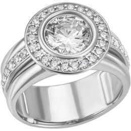 Firetti Damen Fingerring &raquo;Schmuck Geschenk Silber 925 Silberring Ring Kreis&laquo; mit Zirkonia (synth.) silber 60, Silber 925 (Sterlingsilber), 8,3mm