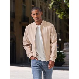 H.I.S. H.I.S Damen Cordjacke &raquo;- Blouson mit Rei&szlig;verschluss&laquo;, Pilotenjacke / &Uuml;bergangsjacke aus Cord, regular fit beige XXL (60/62)