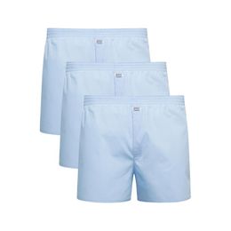 Jockey Herren Webboxer &raquo;Everyday&laquo; Eingriff mit Knopfverschlu&szlig;, mittlere Bundh&ouml;he, lockere Passform blau 3XL