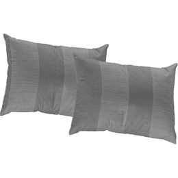 WIRTH Dekokissen &raquo;Niederau&laquo; grau Obermaterial: 67% Polyacryl, 33% Polyester B/L: 40cm x 40cm, 2 Stk.