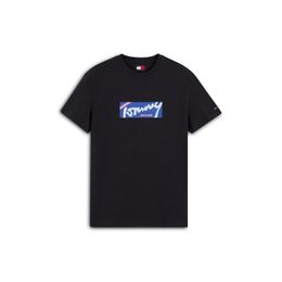 Tommy Jeans Herren T-Shirt &raquo;TJM REGULAR SIGNATURE&laquo; Print, Rundhals, normale Passform schwarz XXL
