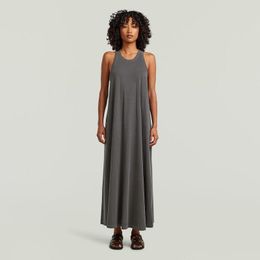 G-Star Damen G-STAR Maxikleid &raquo;Washed Tank Maxi Dress wmn&laquo; mit Racerback, Baumwolle grau XXL (44), N-Gr
