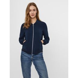 V&eacute;ro Moda Vero Moda Damen Bomberjacke &raquo;VMCOCO L/S BOMBER NOOS&laquo; Materialmix blau M