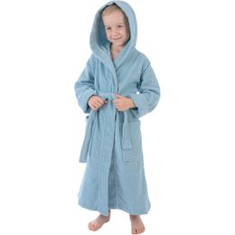 WEWO-Fashion Wewo fashion Kinderbademantel &raquo;8530&laquo; 1 Stk. Kapuze blau Frottier 146 L: 100cm