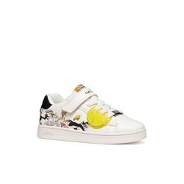 Geox Jungen Sneaker &raquo;J ECLYPER BOY&laquo; Klettschuh mit Looney Tunes Motiv, Gr&ouml;&szlig;enschablone zum Download gelb 30