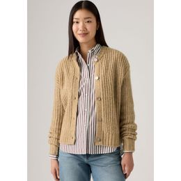 Levi's Levi's Damen Strickjacke W&auml;rmender, pflegeleichter Materialmix beige L (40)
