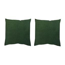 Home Wohnideen Dekokissen &raquo;ELMER 2ER PACK MIT F&Uuml;LLUNG&laquo; gr&uuml;n Polyester B/L: 40cm x 40cm, 2 Stk.