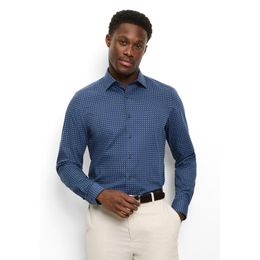 OLYMP Herren OLYMP Langarmhemd &raquo;Level Five&laquo; Businesshemd, body fit, New York Kentkragen blau 45, N-Gr