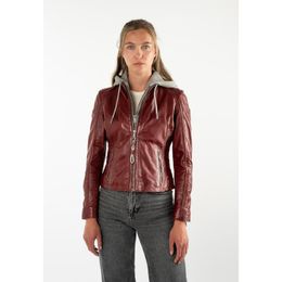 Mauritius Damen Lederjacke &raquo;MWAlva&laquo; mit Kapuze mit abnehmbarer Kapuze S (36) Trachtenmode