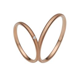 Firetti Unisex Trauring &raquo;Schmuck Geschenk Gold 375 Hochzeit Ehering "LIEBE"&laquo; Made in Germany, wahlweise mit oder ohne Brillant rosa 62, 0,02 SI = 