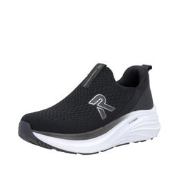Rieker Sport Herren RIEKER Sport Slipper Slipper, Schlupfschuh, Freizeitsneaker mit socken&auml;hnlichem Einstieg schwarz-wei&szlig; 44