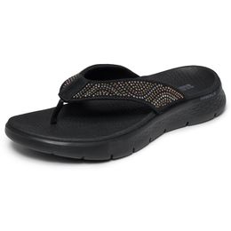 Skechers Damen Zehentrenner &raquo;GO WALK FLEX SANDAL&laquo; Sommerschuh, Badeschuh, Strandschuh mit Nietenverzierung schwarz 41