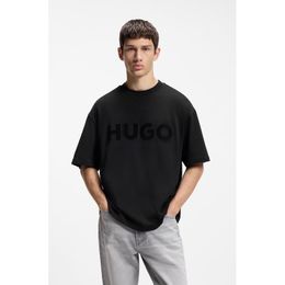 Hugo Herren Hugo T-Shirt &raquo;Dinkee&laquo; Oversized-Fit, reine Baumwolle, Logo-Druck schwarz M