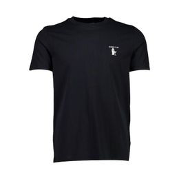 LINDBERGH Herren LINDBERGH T-Shirt mit Statement-Stickerei auf der Brust schwarz XXL