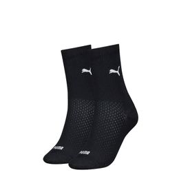 Puma Herren Puma Socken &raquo;Puma WOMEN SOCK&laquo; 2 Paar, mit atmungsaktivem Mesh zur Bel&uuml;ftung, um k&uuml;hl und trocken zu bleiben schwarz 39-42