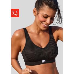 active by Lascana LASCANA ACTIVE Sport-BH f&uuml;r Sportarten mit mittlerer Belastbarkeit schwarz 95, Cup F Sport-BH