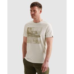PME-Legend Pme Legend Herren PME LEGEND T-Shirt &raquo;Short sleeve r-neck single jersey big art&laquo; mit Print beige L