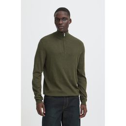 Blend Herren Stehkragenpullover &raquo;BHBAGGE HALF ZIPP KNIT&laquo; Baumwollmischung, regular fit gr&uuml;n 3XL