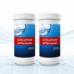 2 x 1 kg Evolution Pool pH-Plus Granulat