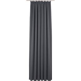 Adam Vorhang &raquo;Uni Collection light&laquo; Kr&auml;uselband 1 Stk. tlg. aus 100% Bio-Baumwolle blau Baumwolle (Bio-Baumwolle) 145cm, Kr&auml;uselband, 145cm