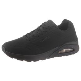 Skechers Herren Sneaker &raquo;Uno - Stand on Air&laquo; , Freizeitschuh, Halbschuh, Schn&uuml;rschuh mit extra D&auml;mpfung schwarz 46