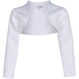 happy girls M&auml;dchen happy girls Bolero &raquo;cardigan&laquo; mit dezentem Stehkragen, ohne Verschluss wei&szlig; 110