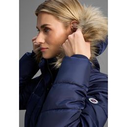 Kangaroos Damen Kangaroos Steppjacke mit Kapuze figurbetonter Schnitt, mit Rei&szlig;verschlusstaschen blau 42
