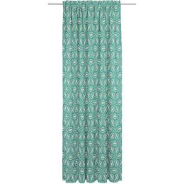 Adam Vorhang &raquo;Retro Floret&laquo; Multifunktionsband 1 Stk. tlg. aus 100% Bio-Baumwolle blau Jacquard, Baumwolle 145cm, Multifunktionsband, 142cm