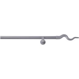 GOOD LIFE Vorhangstange &raquo;Sepa&laquo; &Oslash; 20 mm 1 l&auml;ufig-l&auml;ufig Fixma&szlig; grau Metall B/L: 240cm &Oslash; 20mm, 1 l&auml;ufig