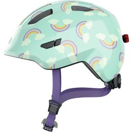 Abus Kinderfahrradhelm &raquo;SMILEY 3.0 LED&laquo; blau M Kopfumfang: 50cm - 55cm Kinderfahrradhelm