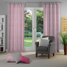 WIRTH Vorhang &raquo;Coventry&laquo; Schlaufen 1 Stk. tlg. lila Polyacryl, Polyester 145cm, Schlaufen, 135cm