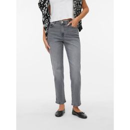 V&eacute;ro Moda Vero Moda Damen Straight-Jeans &raquo;VMAMARA MR SLIM STRAIGHT ANK VI2112 NOOS&laquo; blau 28, L&auml;nge 30