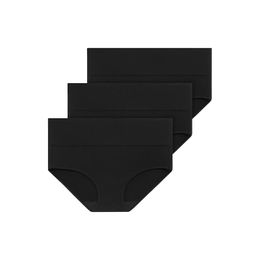 Jockey Damen Slip &raquo;Tummy Smoothing&laquo; mit Shapingeffekt, No-Roll-Bund, elastisch schwarz XXL