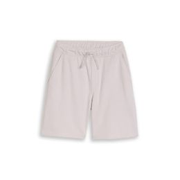 Tom Tailor Herren Tom Tailor Sweatshorts mit elastischem Bund beige 128, N-Gr