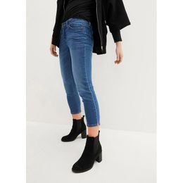 bonprix Damen bonprix 7/8-Jeans mit Used-Effekt, schmale Passform, 7/8-L&auml;nge, aus Stretch-Material 36, N-Gr