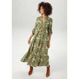 Aniston Casual Damen Aniston CASUAL Maxikleid mit farbenfrohen Paisley-Muster bedruckt 48, N-Gr