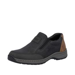 Rieker Herren Slipper Schlupfschuh, Halbschuh, Freizeitschuh in bequemer Weite G (weit) schwarz 40