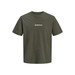Jack & Jones Jack & Jones Herren T-Shirt &raquo;JCOECHO GRAPHIC BACK PRINT SS TEE CN FST&laquo; Baumwolle, regular fit gr&uuml;n XS