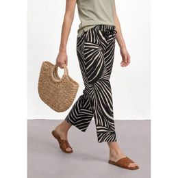 Street One Damen Street One 7/8-Hose &raquo;Style Emee&laquo; 7/8 Sommerhose mit grafischem Print und im Lose Fit schwarz-wei&szlig; 44, L&auml;nge 26